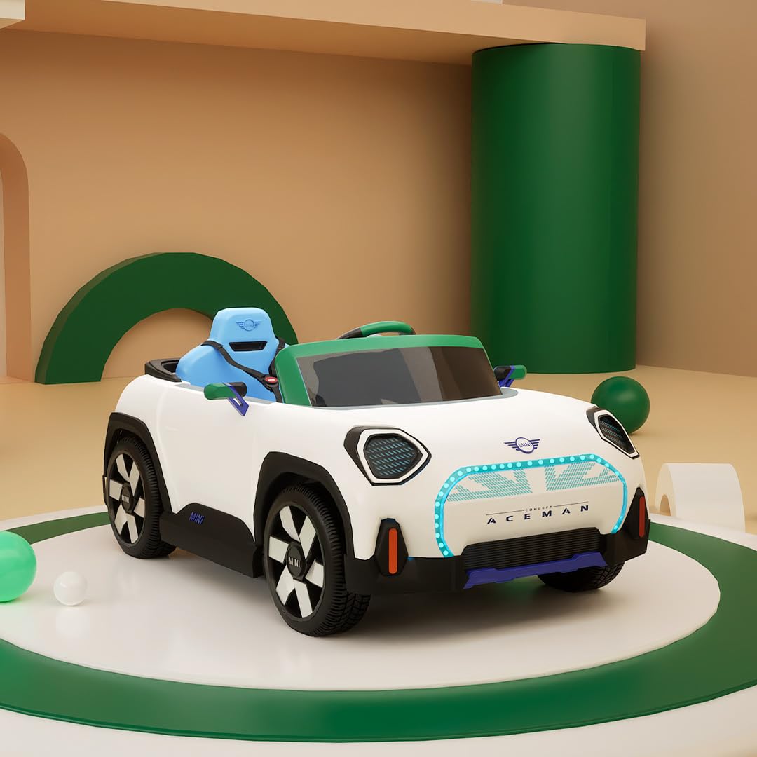 EMotorad Formula Fun MINI COOPER Aceman - White – The Moms Darling Baby ...