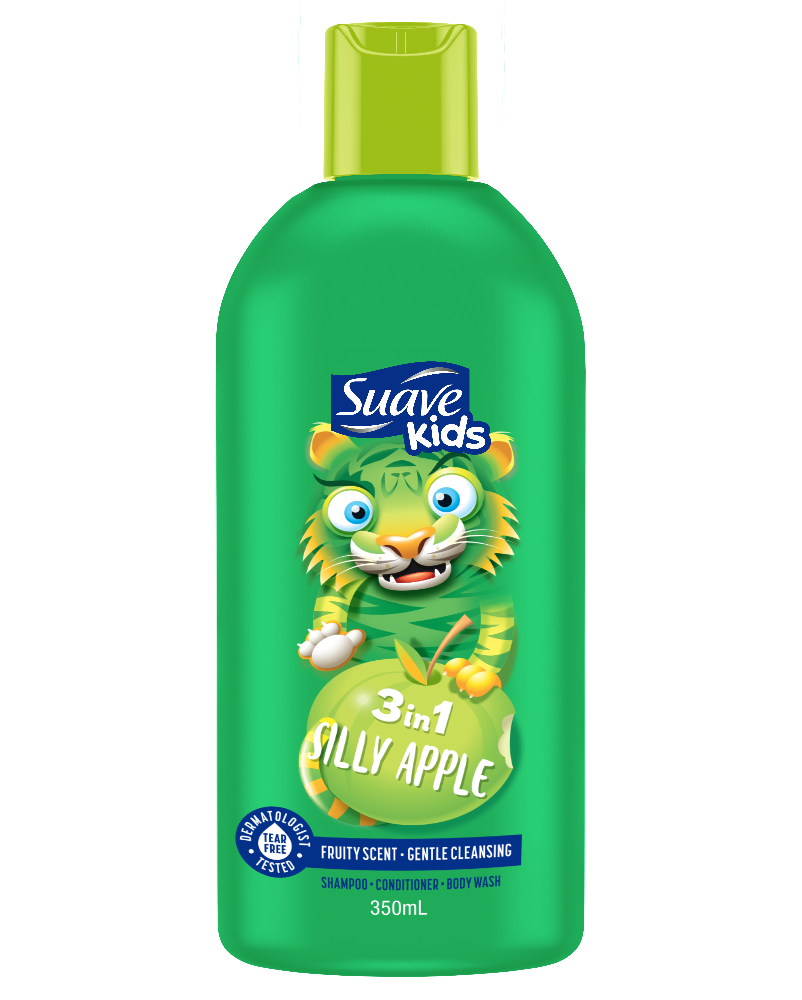 Suave Kids 3in1 Shampoo Conditioner + Body wash Silly Apple 350ML – The ...