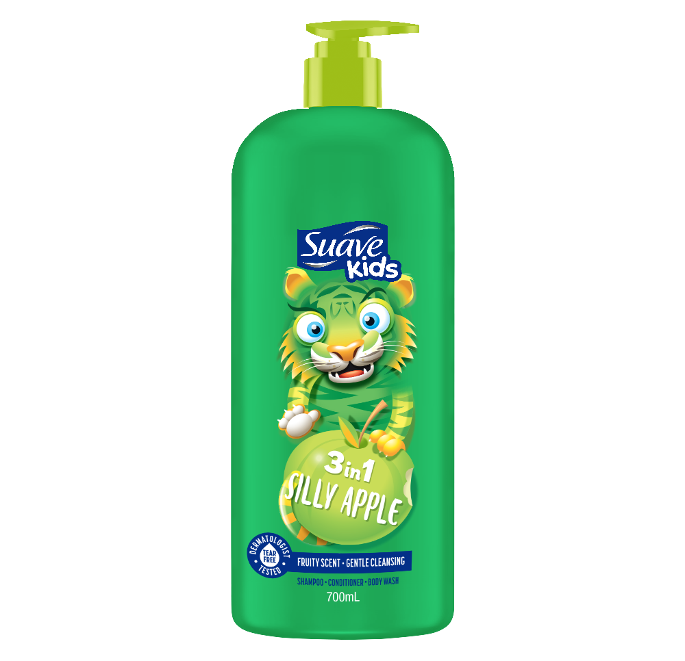 Suave Kids 3in1 Shampoo Conditioner + Body wash Silly Apple 700ML – The ...
