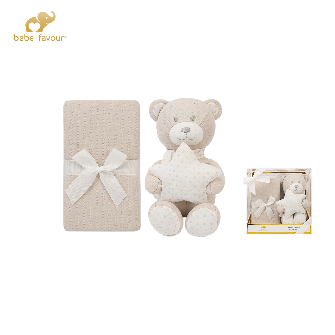 Bebe Favour Royal Bear Cozy Cuddly Teddy Blanket - Fawn – The Moms ...